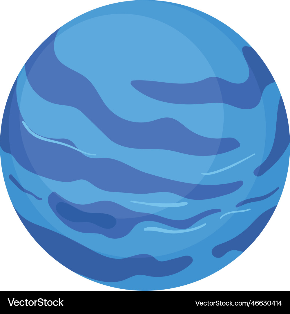Neptun planet space outer Royalty Free Vector Image