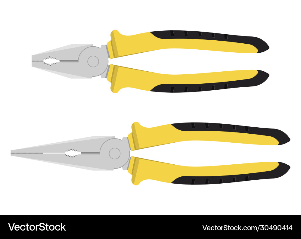 Pliers Tool Set Collection Royalty Free Vector Image