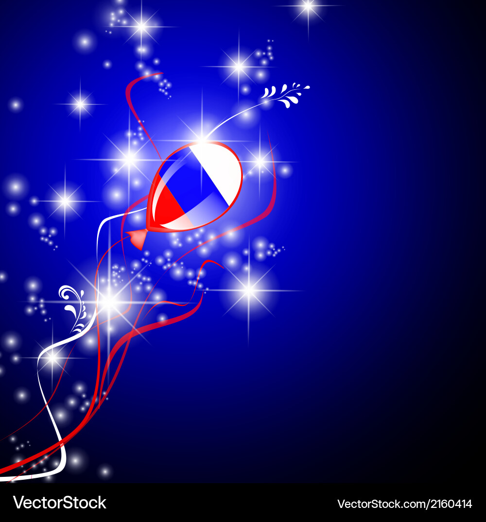 Russian holiday balloon Royalty Free Vector Image