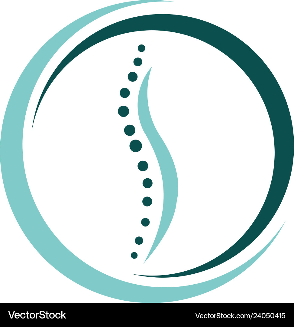 Creative chiropractic Royalty Free Vector Image