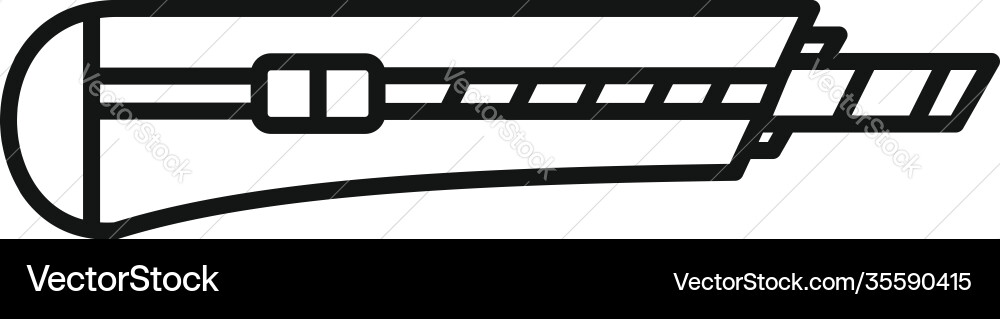 Cutter stanley icon outline style Royalty Free Vector Image