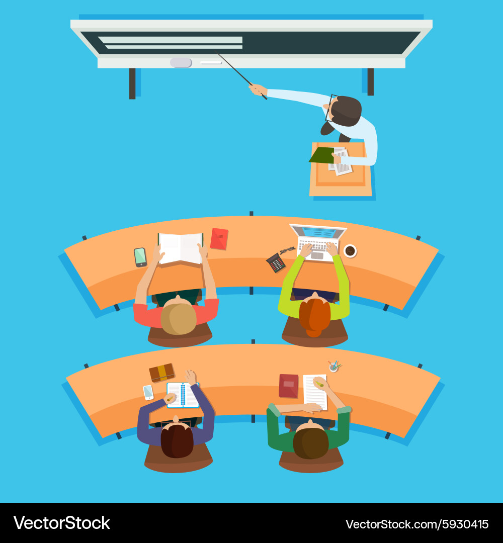 Education at school or university Royalty Free Vector Image