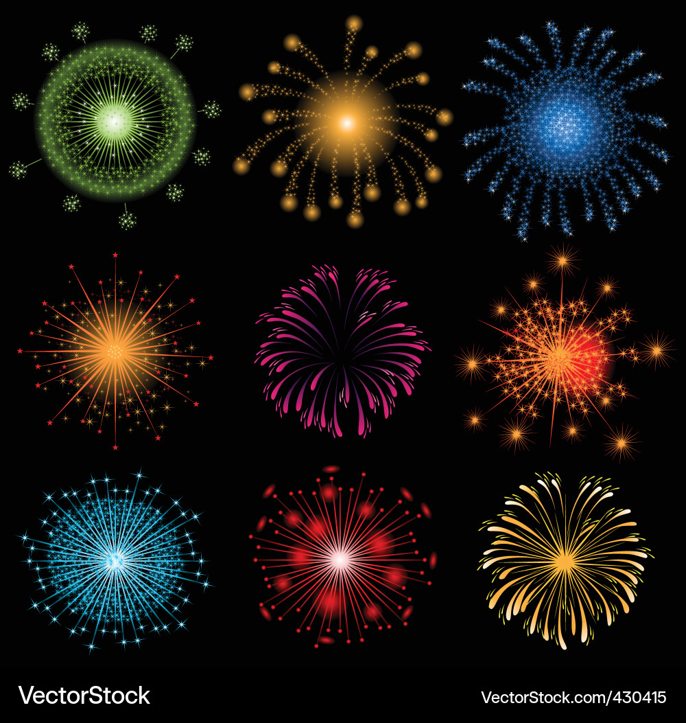 Fireworks Royalty Free Vector Image - VectorStock