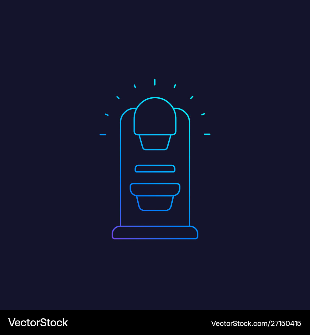 Mammography machine line icon Royalty Free Vector Image