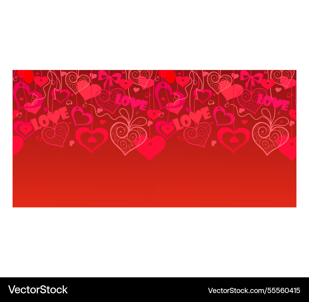 Red background for valentines day party Royalty Free Vector
