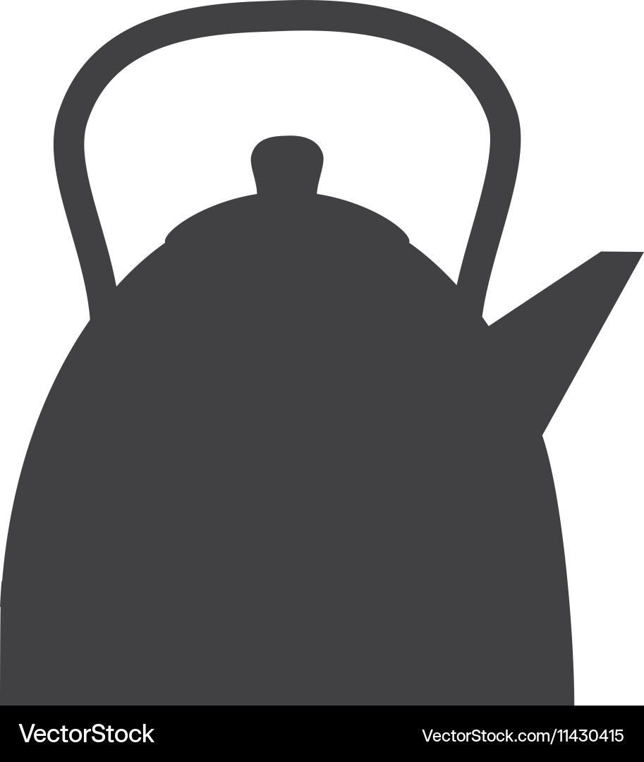 Tea kettle beverage isolated icon Royalty Free Vector Image