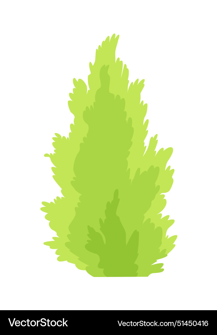 Bush icon cartoon forest or park shrubbery Vector Image