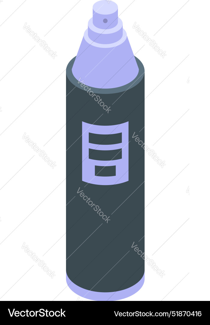 Deodorant spray bottle spreading freshness Vector Image