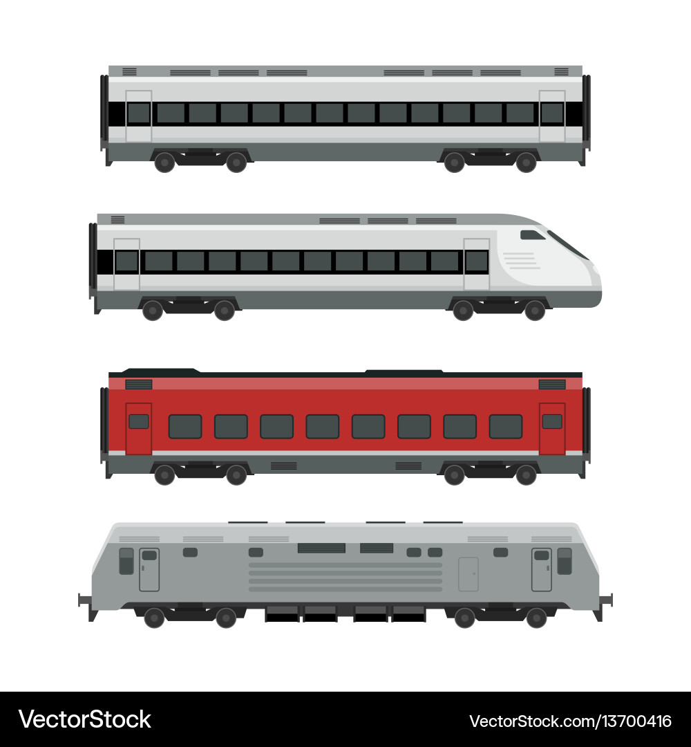 Express Passenger Train Royalty Free Vector Image