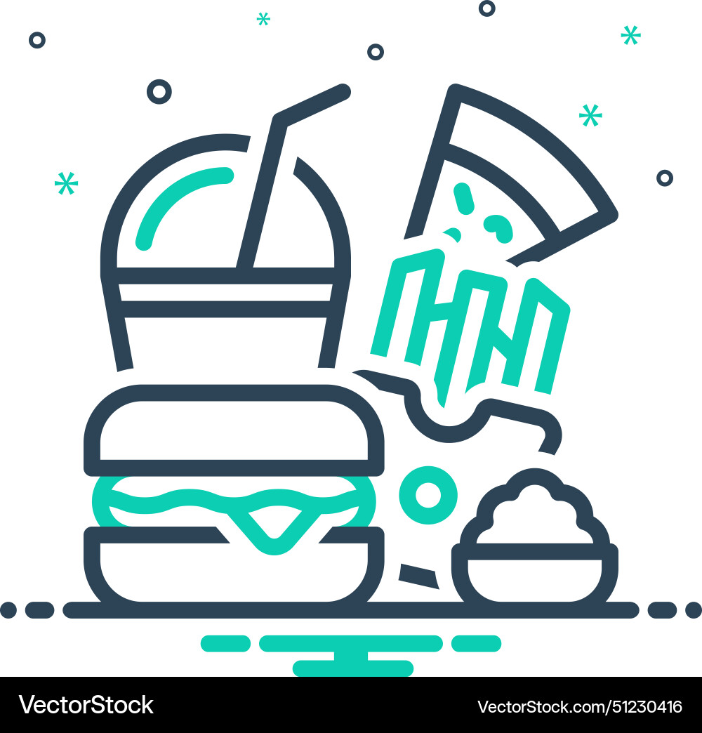 Fast food Royalty Free Vector Image - VectorStock