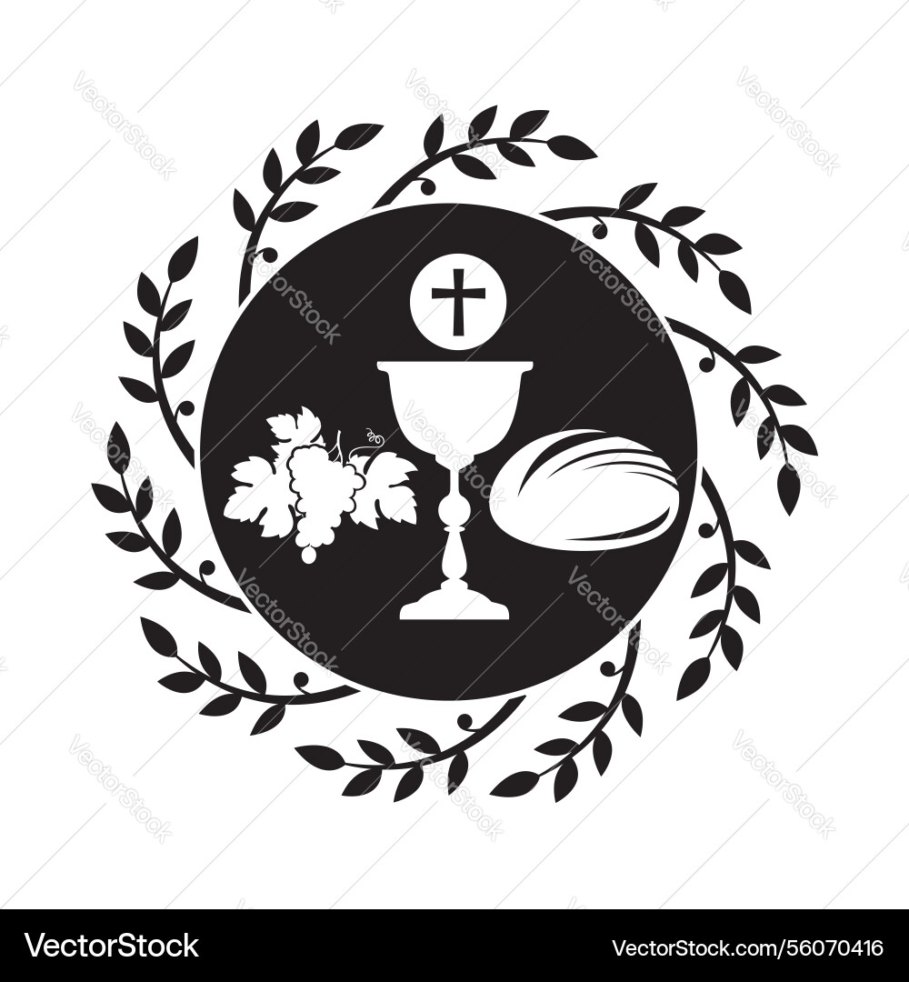 Holy Communion Vector Symbols Stock Vector