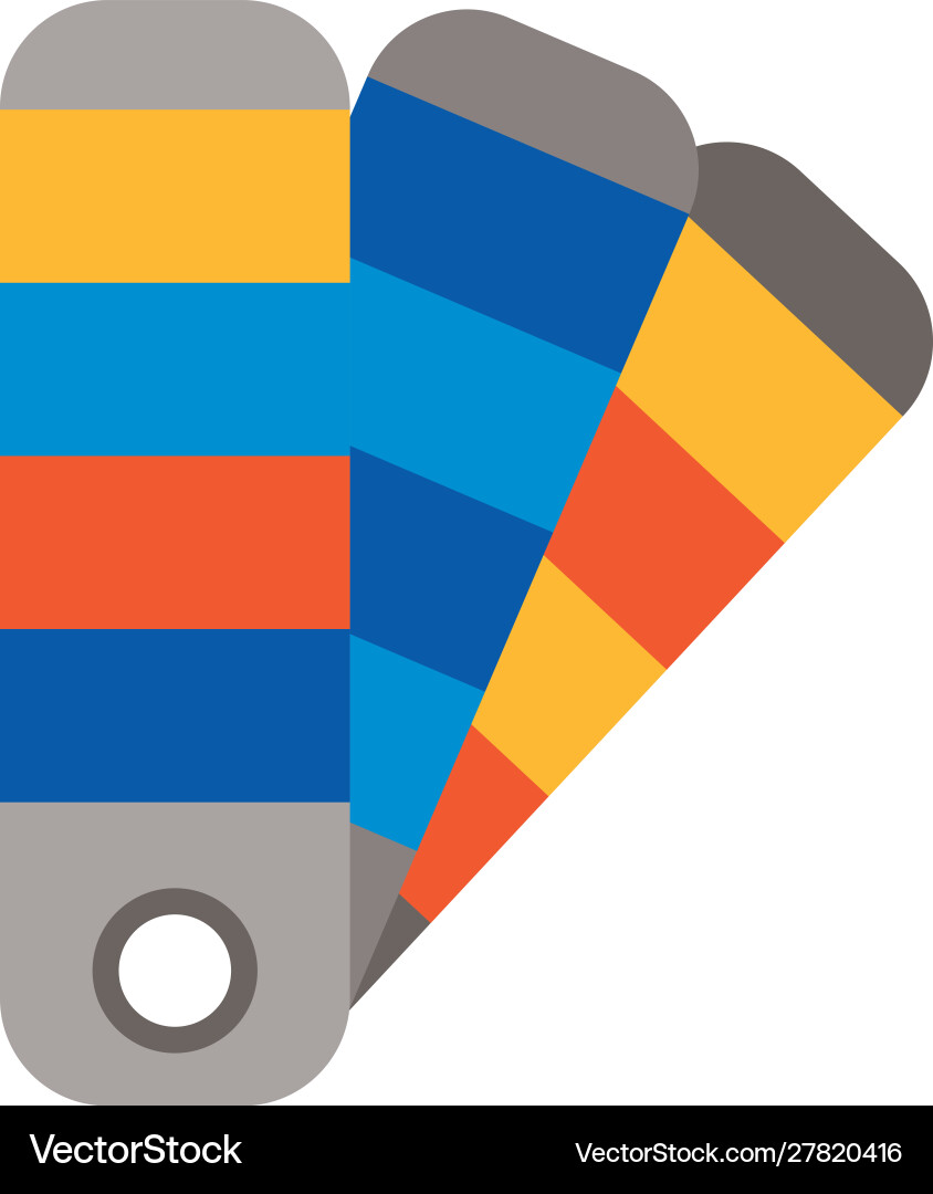 Isolated construction color palette flat design Vector Image