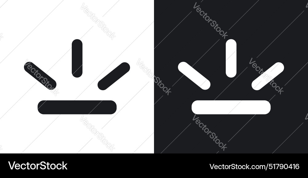 Keyboard brightness icon Royalty Free Vector Image
