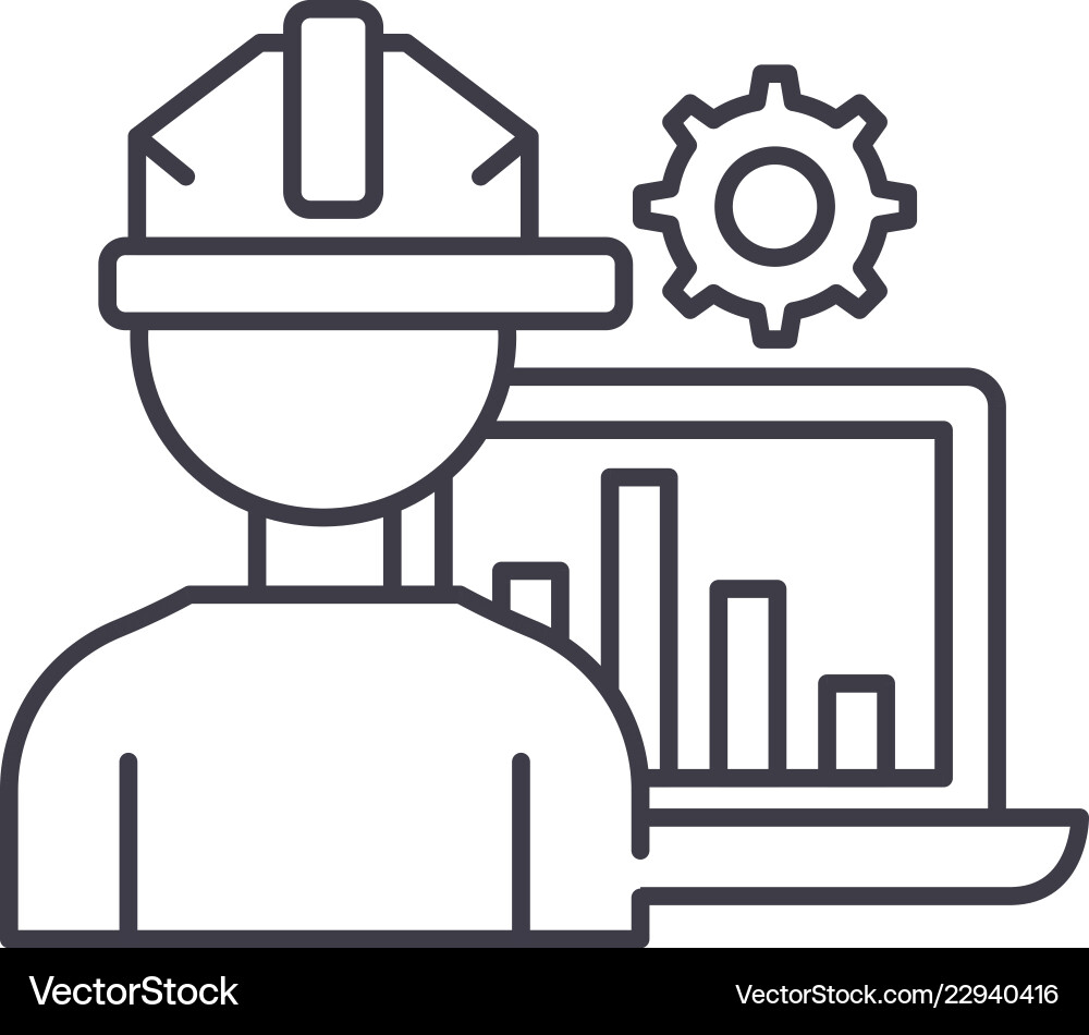 Production automation line icon concept Royalty Free Vector
