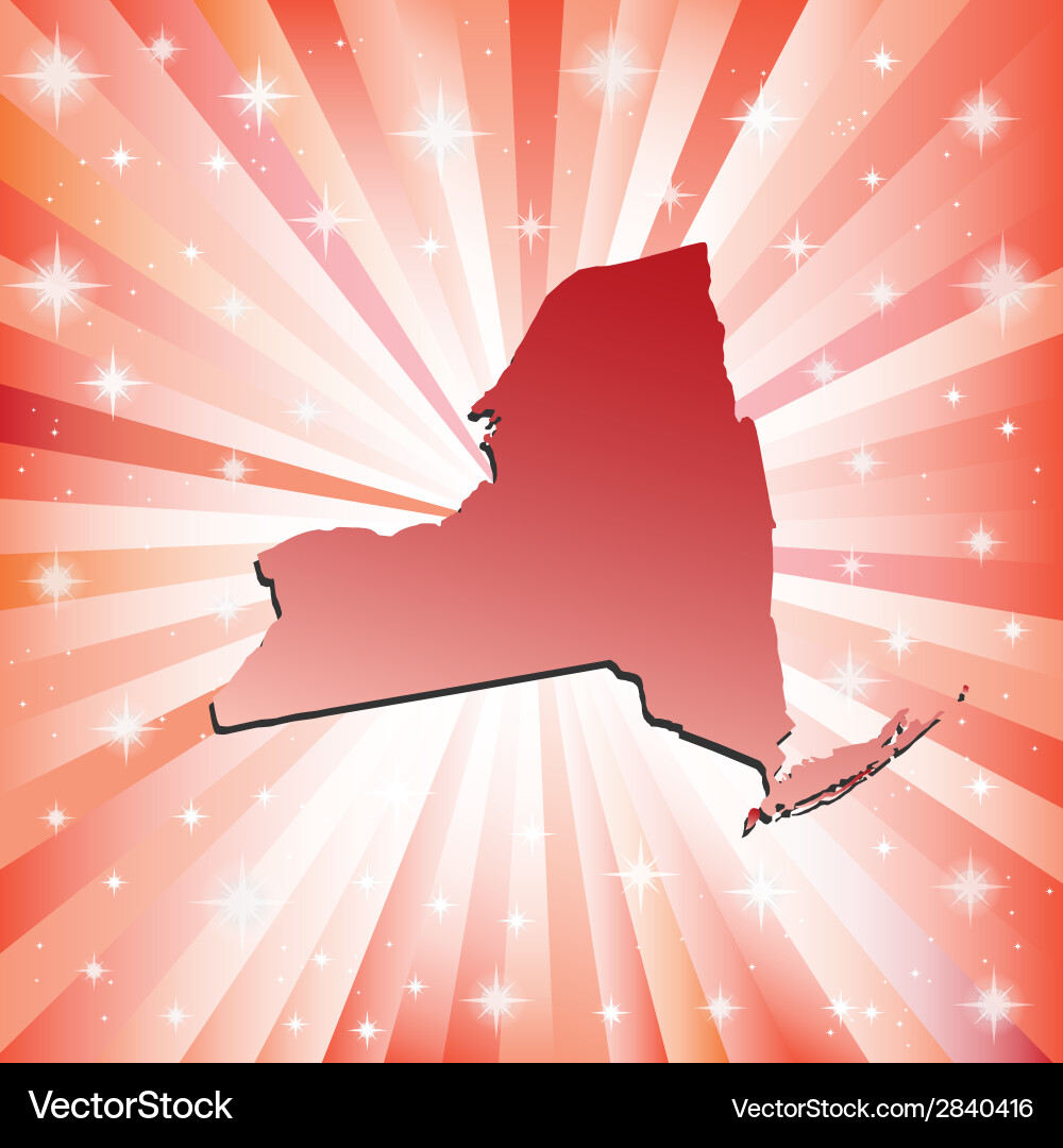 Red new york Royalty Free Vector Image - VectorStock
