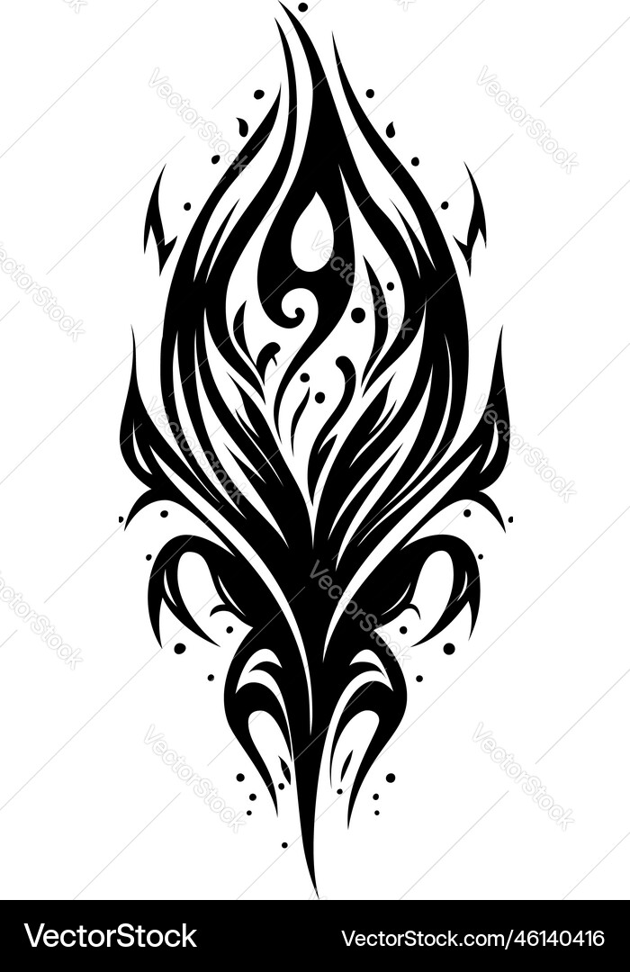 Tribal tattoo element Royalty Free Vector Image