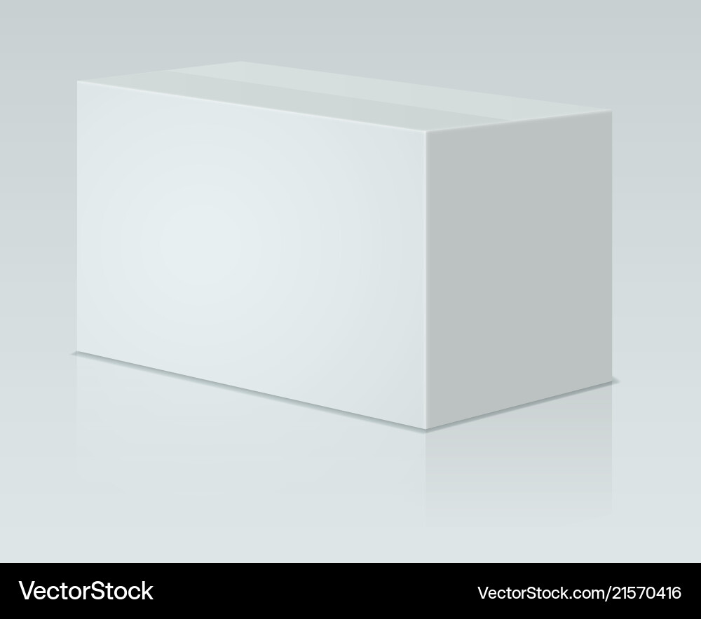 White paper packing Royalty Free Vector Image - VectorStock