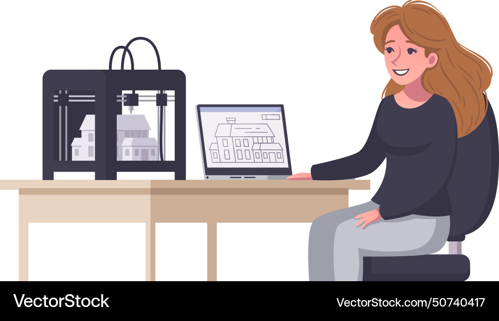 Cartoon architect Royalty Free Vector Image - VectorStock