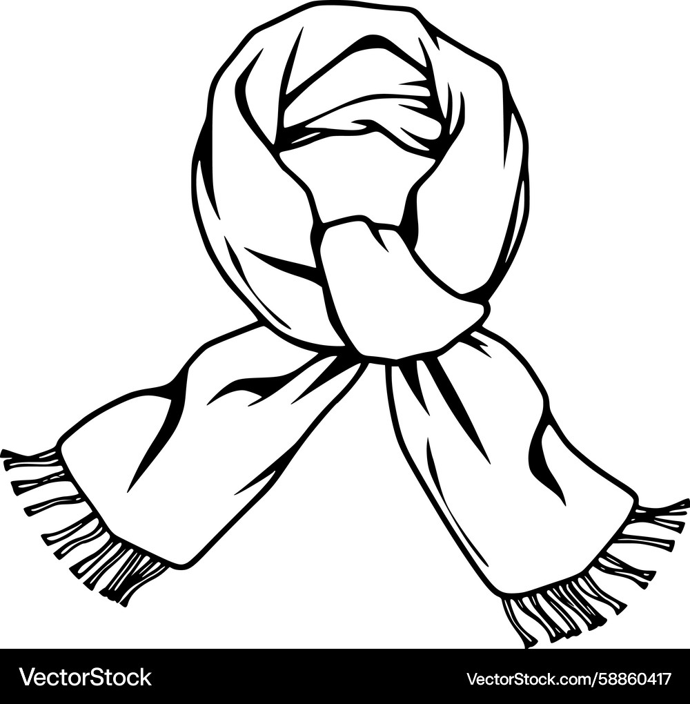 Scarf Outline Vector Images (over 7,500)