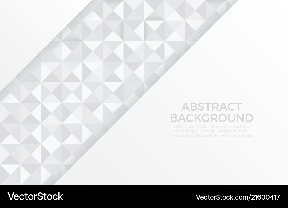 Gray color and white background abstract art Vector Image