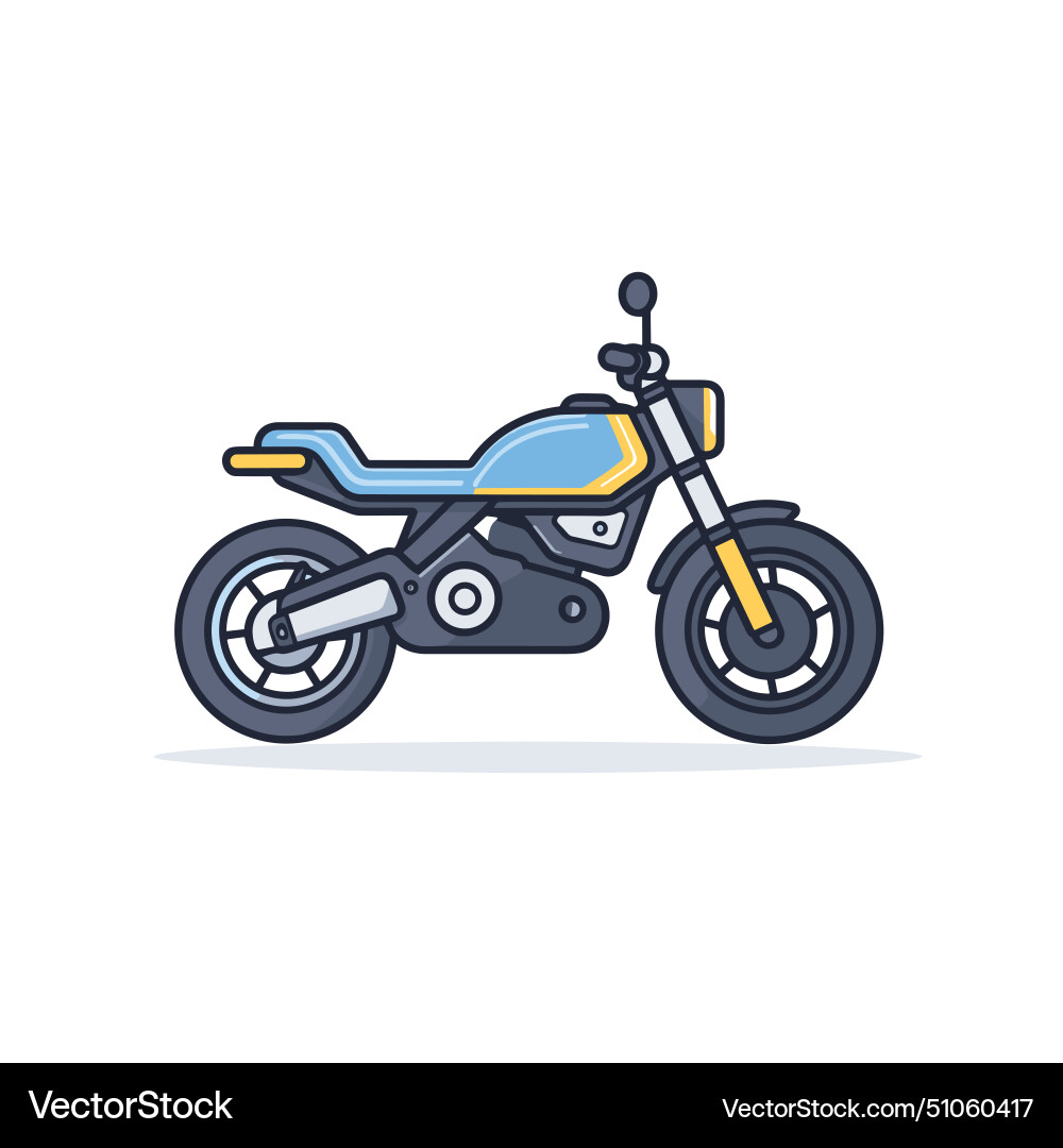Motorcycle isolated Royalty Free Vector Image - VectorStock