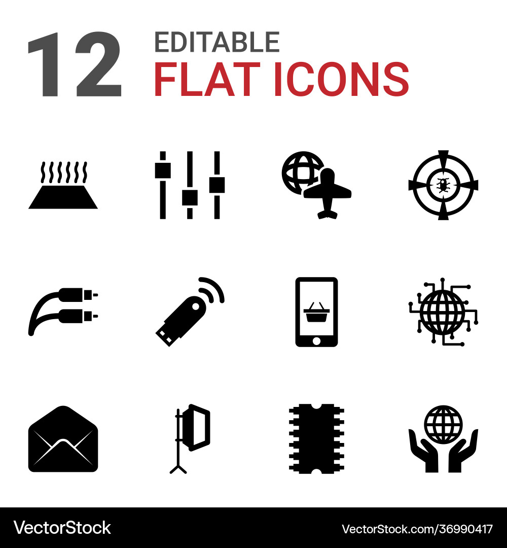 Technologie Icons Lizenzfreies Vektorbild - VectorStock
