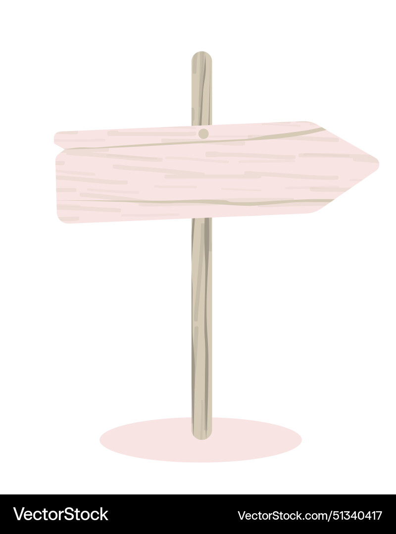 Wooden pointer billboard signboard blank banner Vector Image