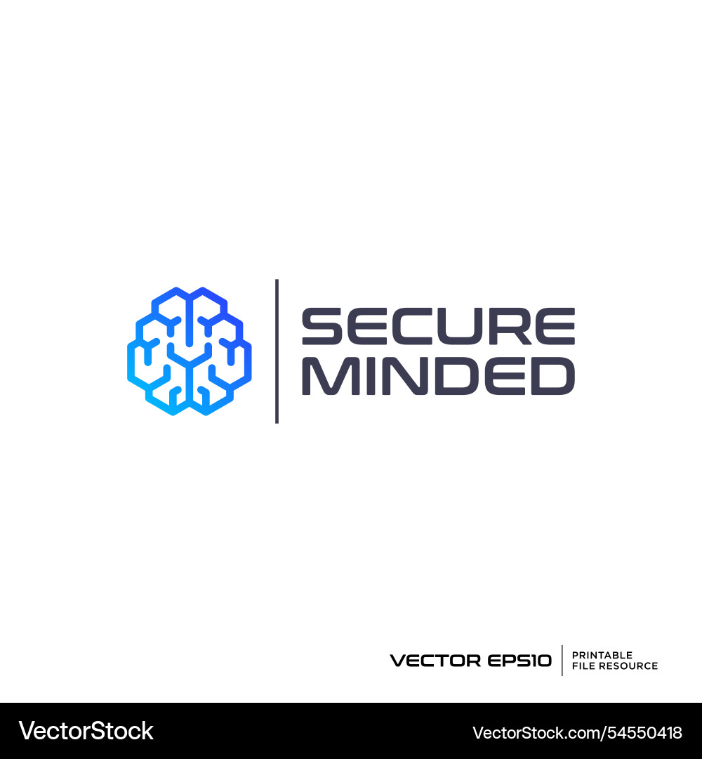 Brain abstract technology logo Royalty Free Vector Image