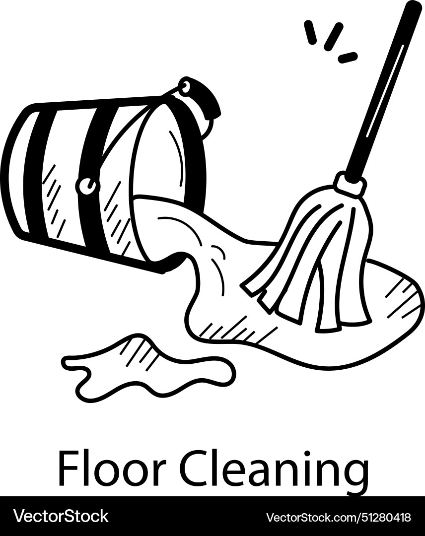 Floor cleaning Royalty Free Vector Image - VectorStock