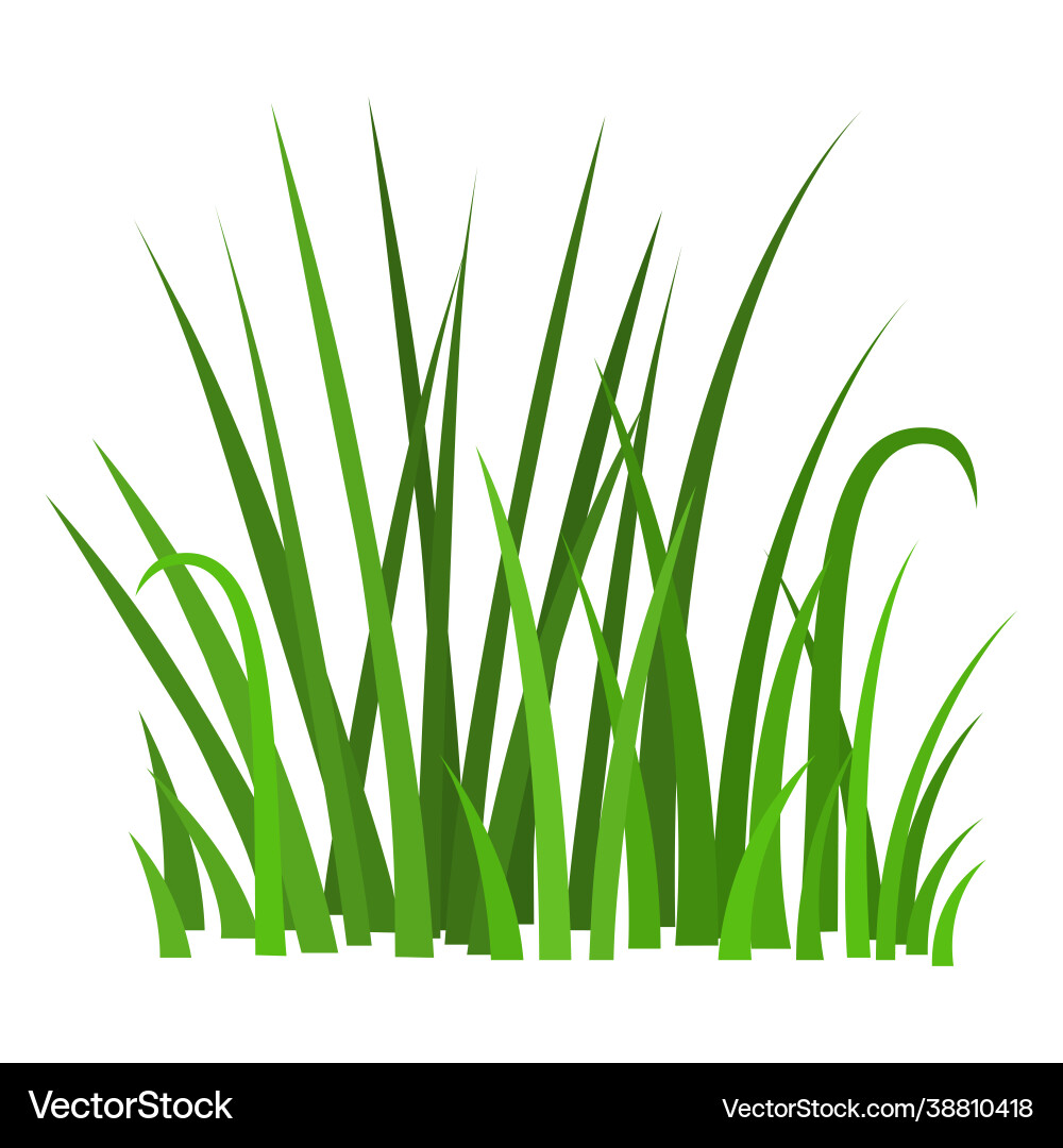 Green grass icon Royalty Free Vector Image - VectorStock