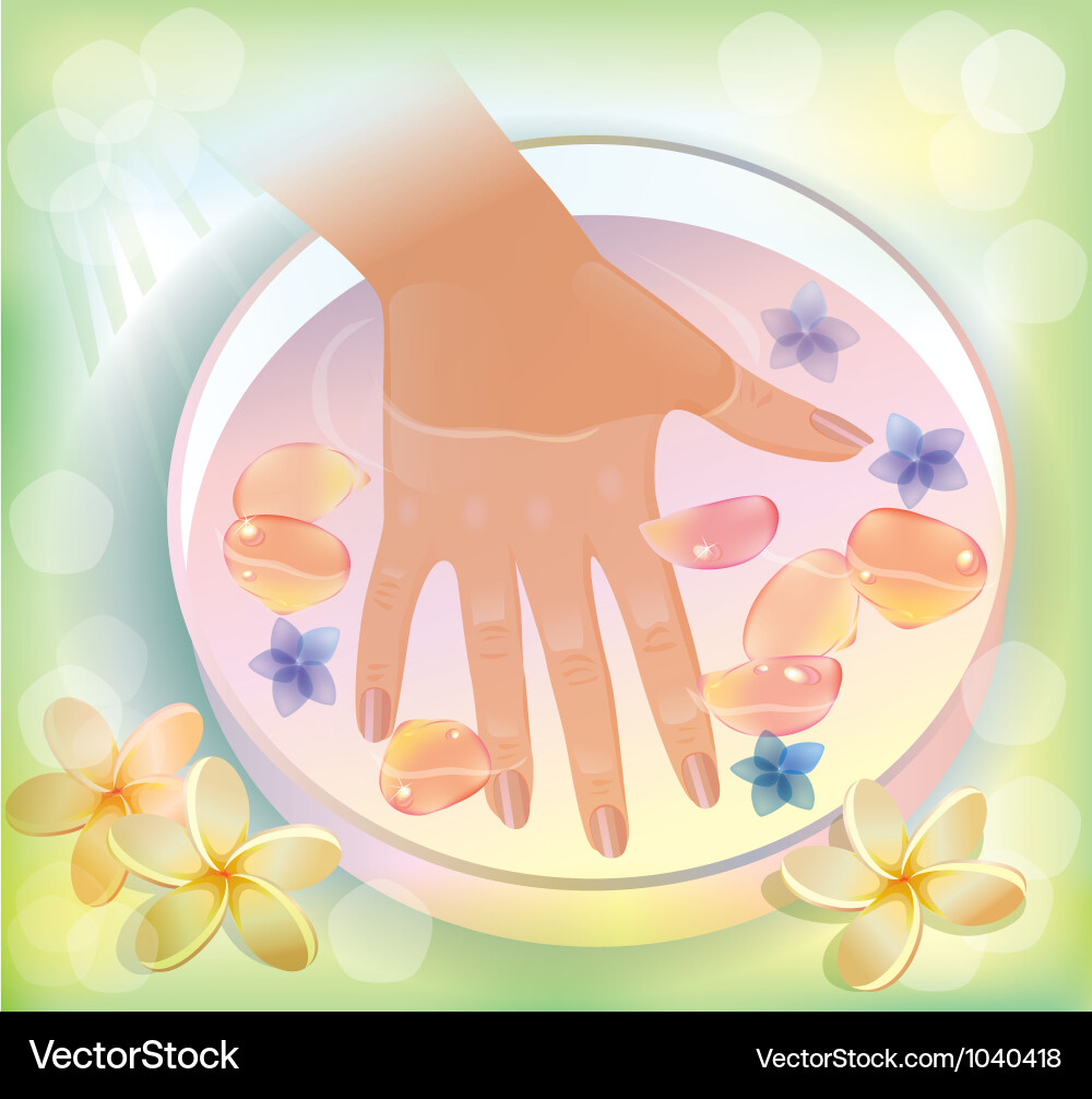 Hand bath Royalty Free Vector Image - VectorStock