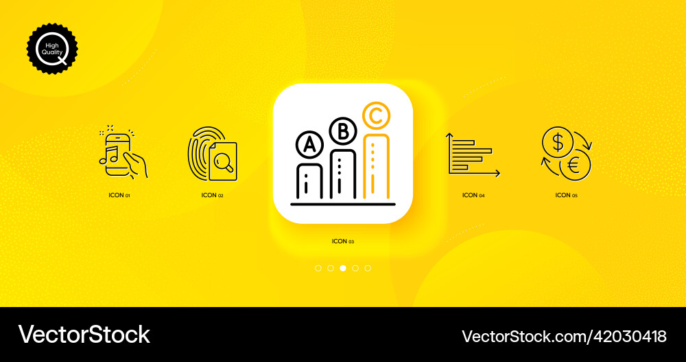 Inspect currency exchange and graph chart minimal Vector Image Inspect currency exchange and graph chart minimal Vector Image