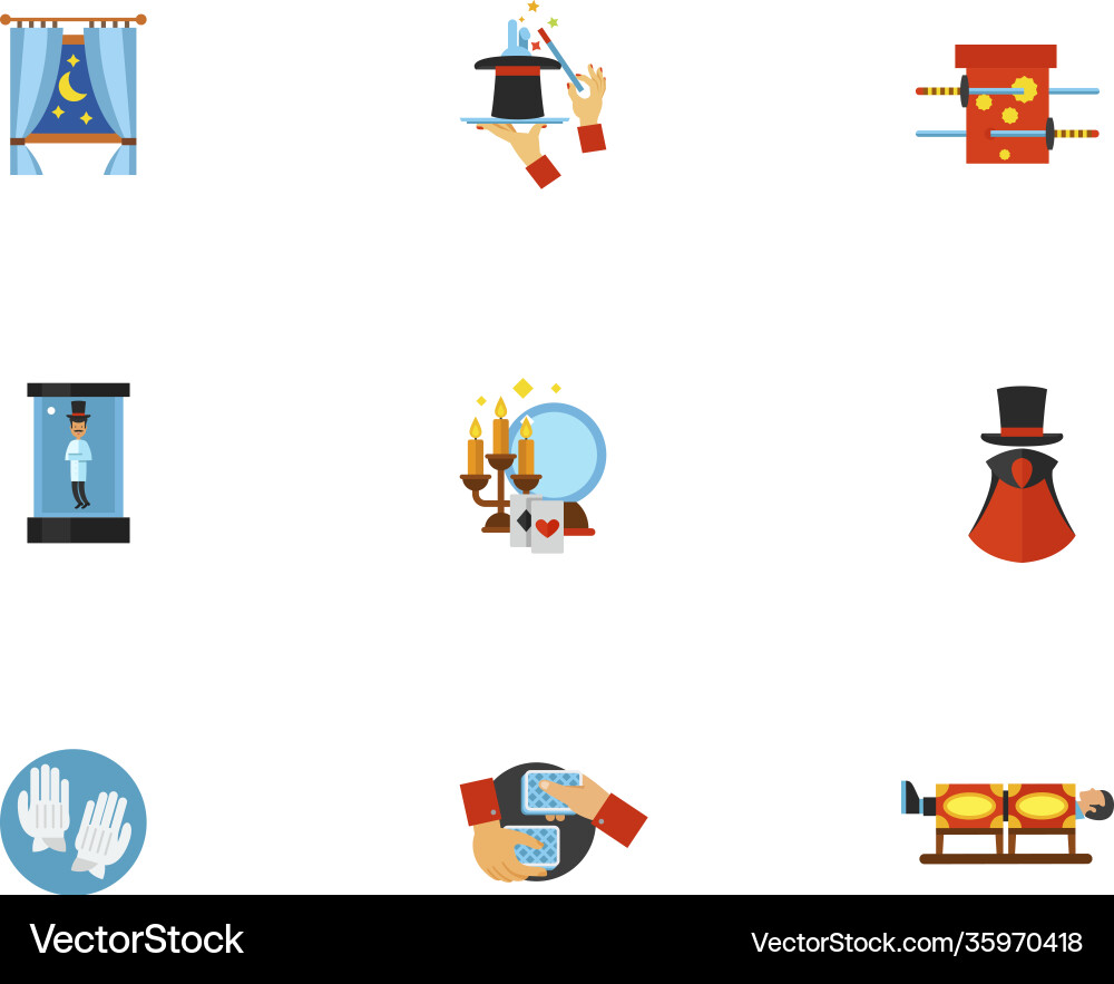 Magic icon set Royalty Free Vector Image - VectorStock