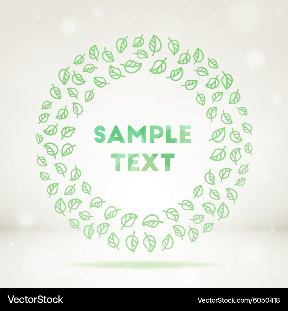 Ornamental leaf frame Royalty Free Vector Image