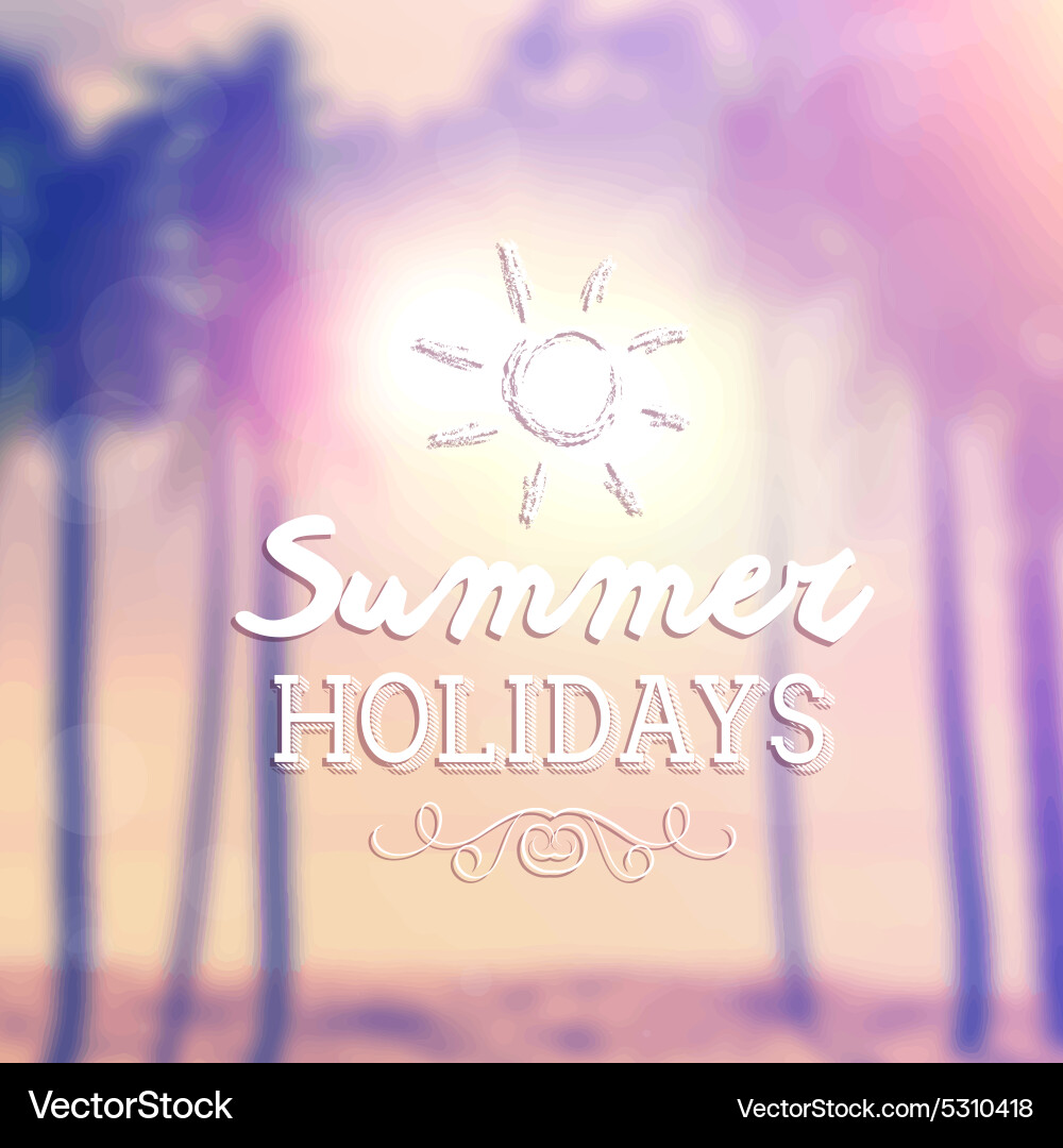 Retro summer background 1405 Royalty Free Vector Image