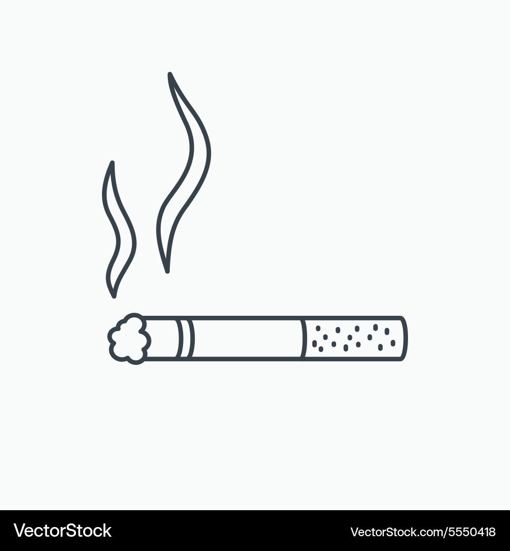 Smoking allowed icon yes smoke sign Royalty Free Vector