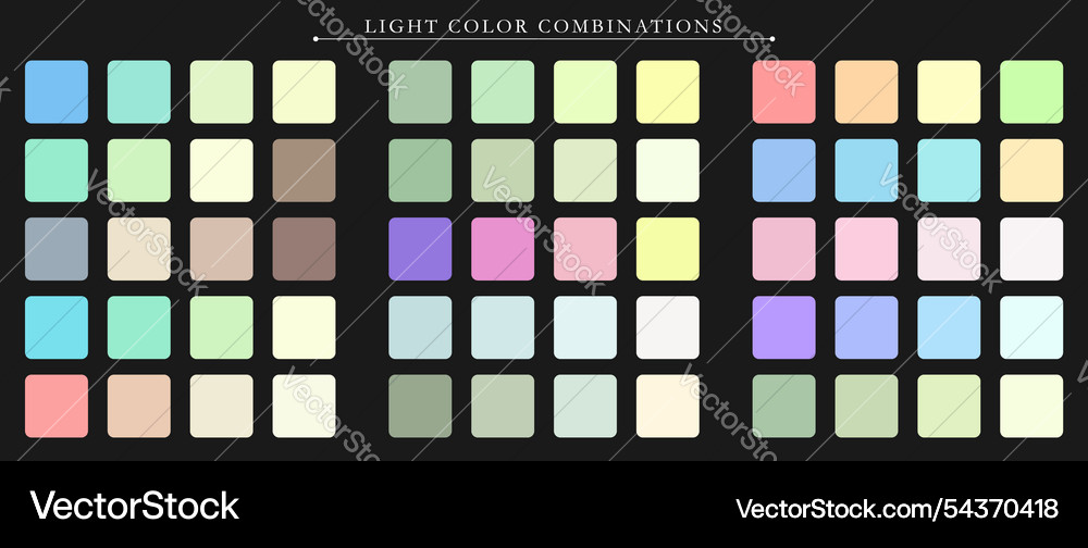 Trend color palette guide template fit Royalty Free Vector