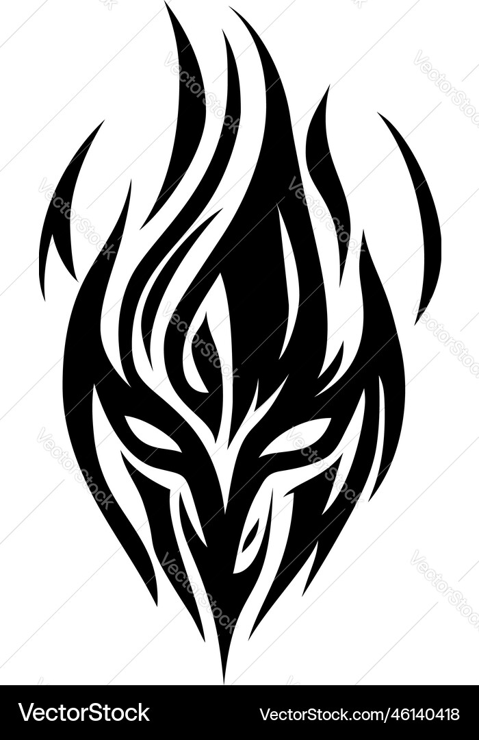 Tribal tattoo element Royalty Free Vector Image
