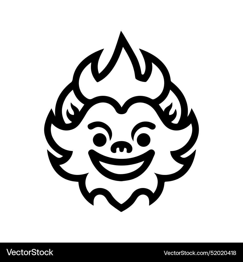 Troll icon or modern line symbol art Royalty Free Vector
