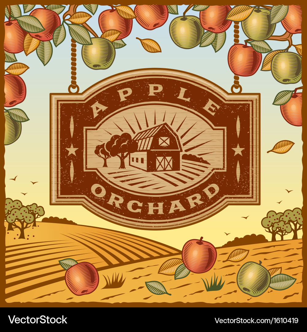 Orchard Landscape Vector Images (over 970)