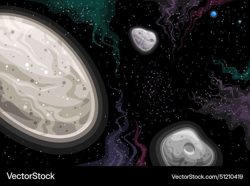 Fantasy space chart Royalty Free Vector Image - VectorStock