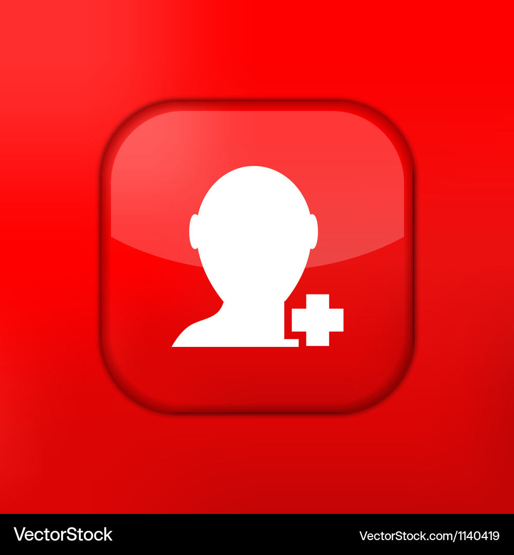Glossy red misc icons Royalty Free Vector Image