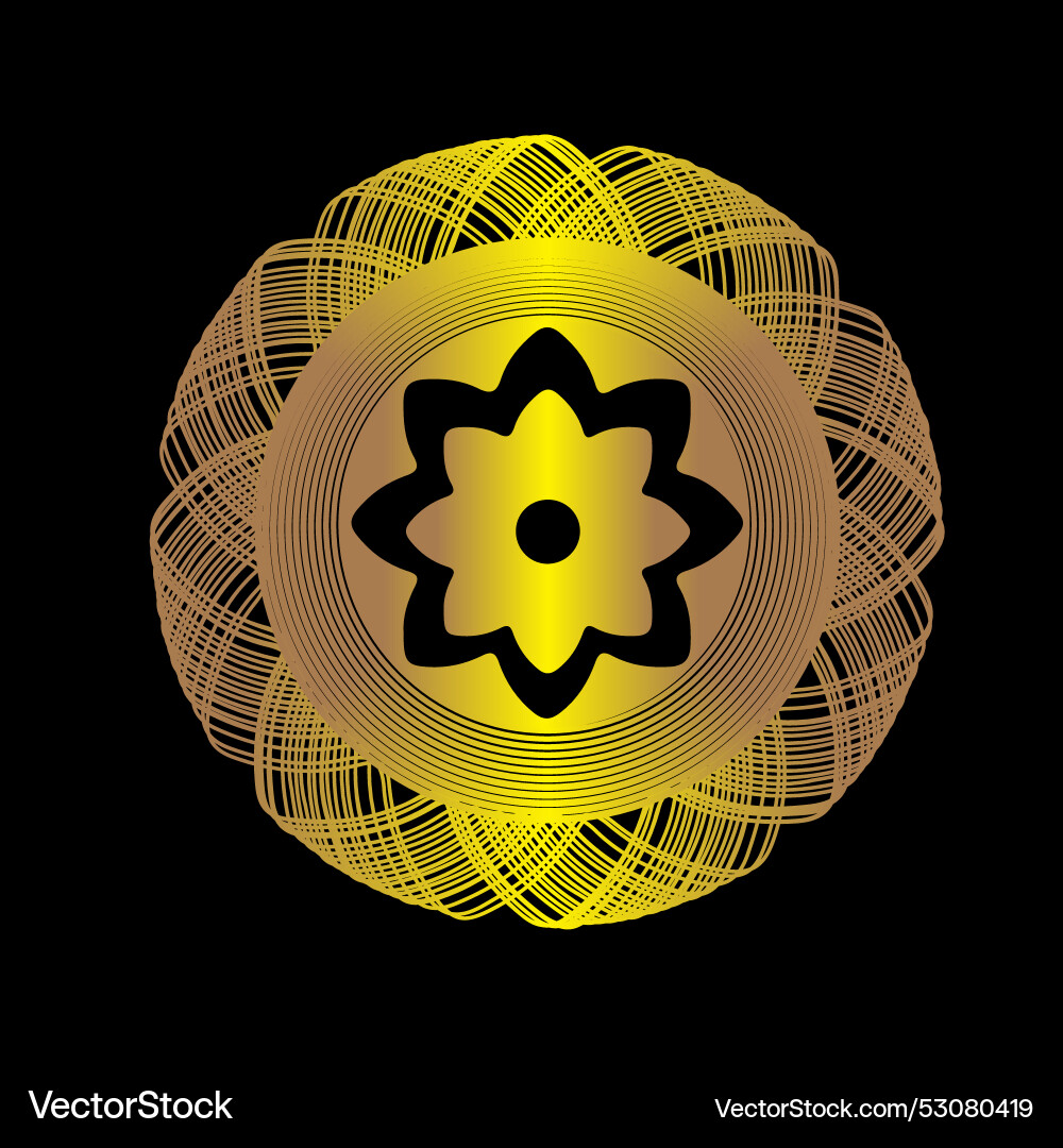 Mandala art icons image Royalty Free Vector Image