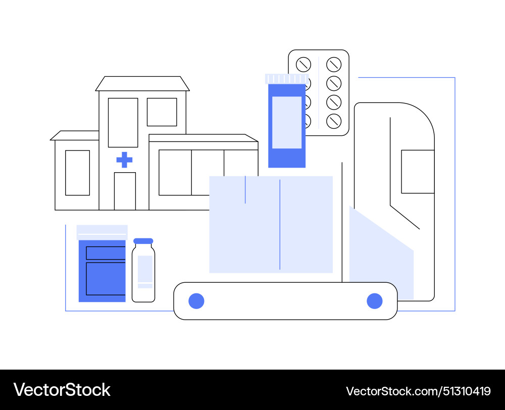 Robotic lifting machines isolated cartoon Vector Image