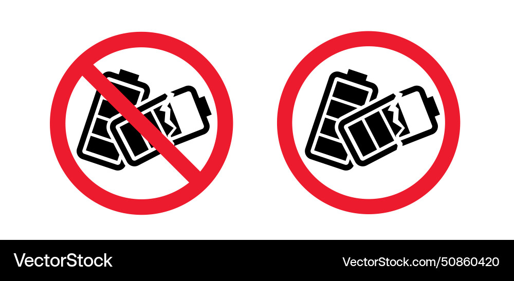 Battery acid leaking batteries leak Royalty Free Vector