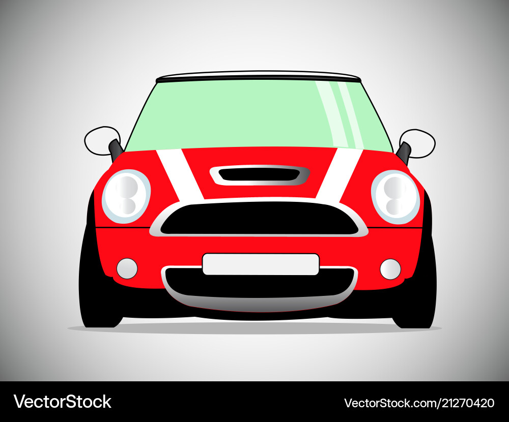 Classic Red Car Royalty Free Vector Image - VectorStock
