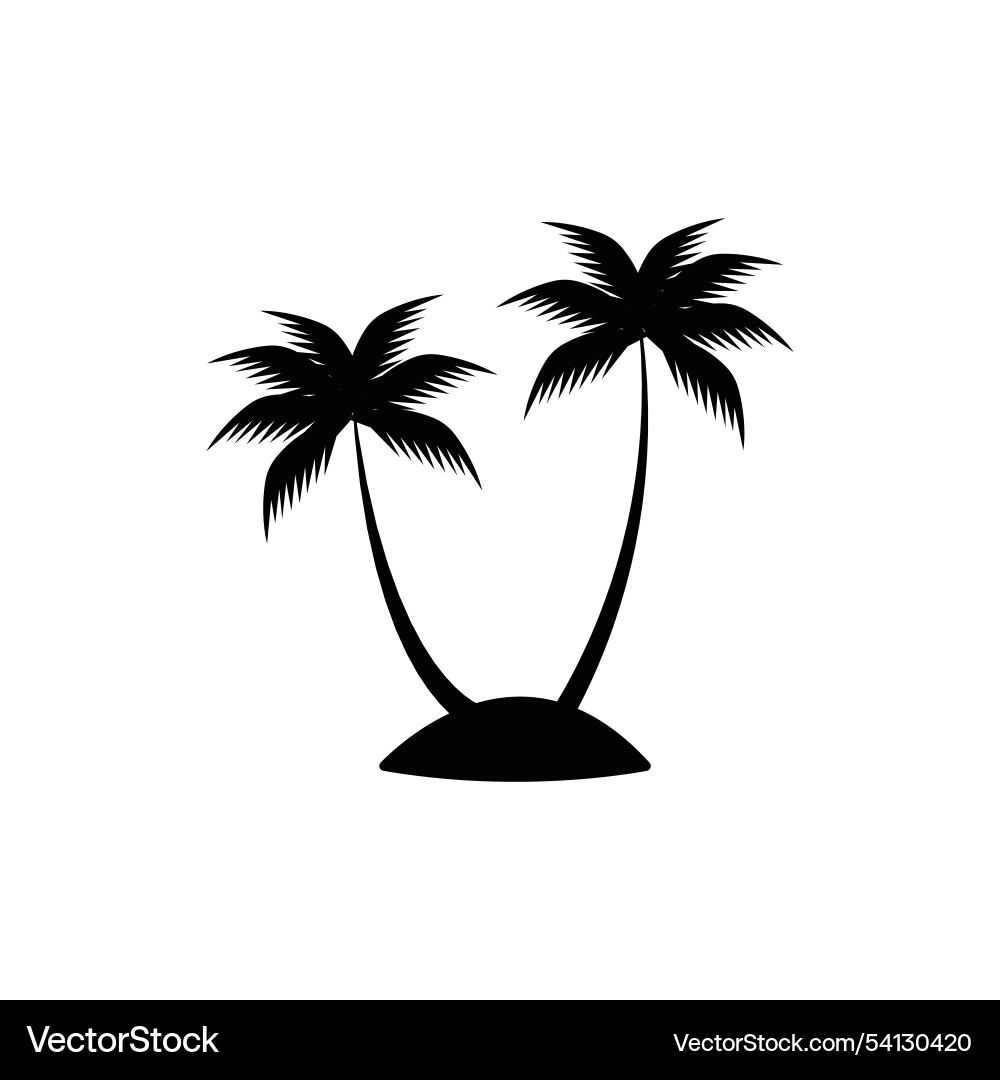 Coconut tree icon Royalty Free Vector Image - VectorStock