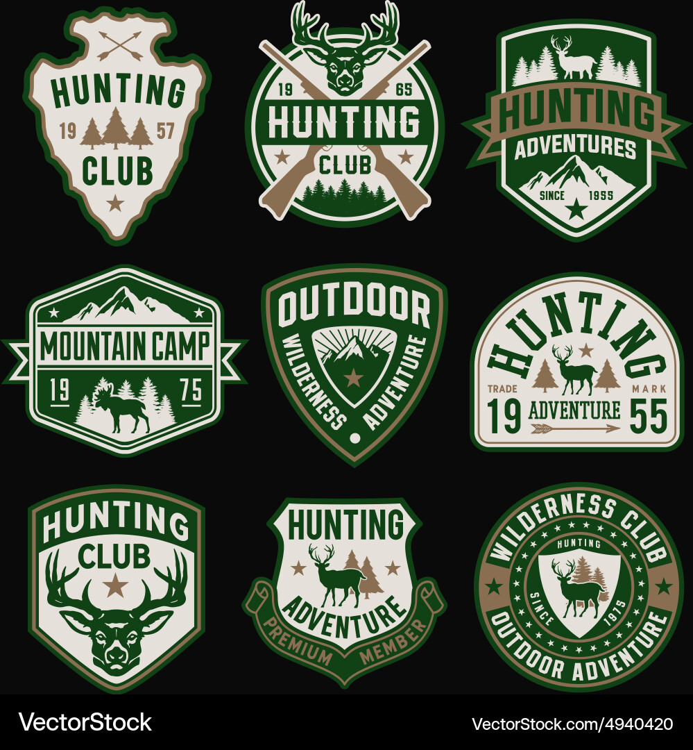 Hunting patch Vector Images & Graphics for Commercial Use | VectorStock