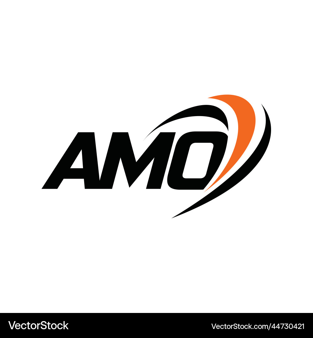 Amo monogram logo Royalty Free Vector Image - VectorStock