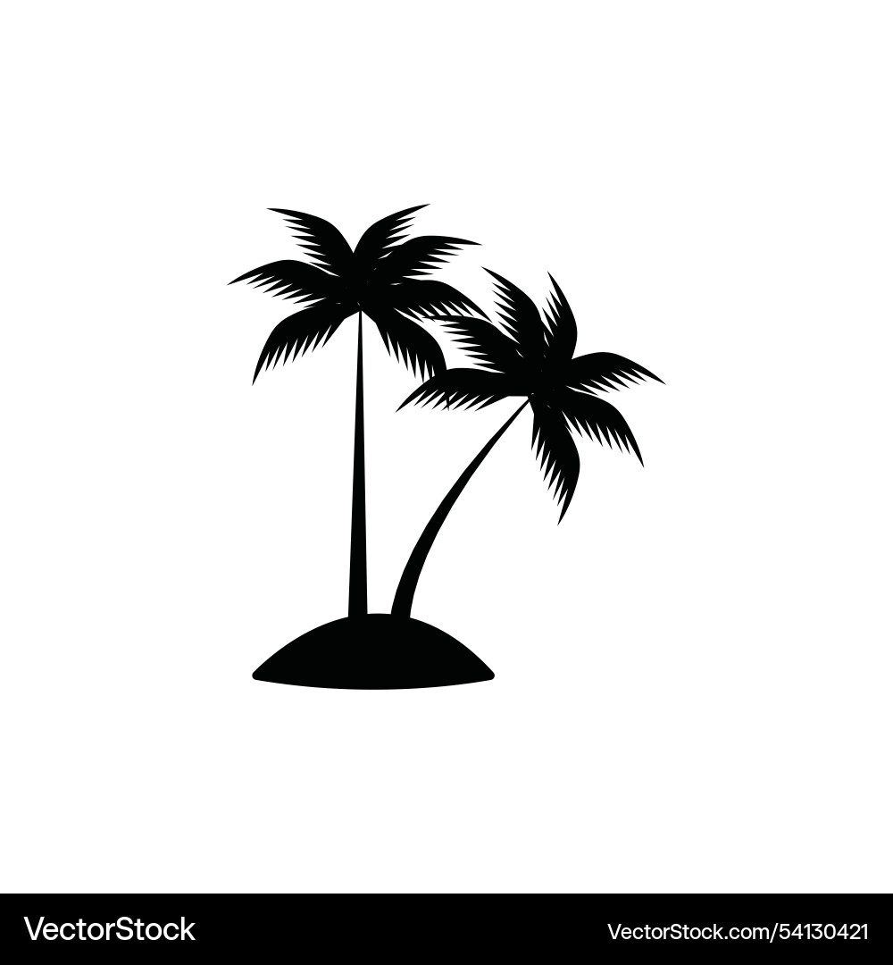 Coconut tree icon Royalty Free Vector Image - VectorStock